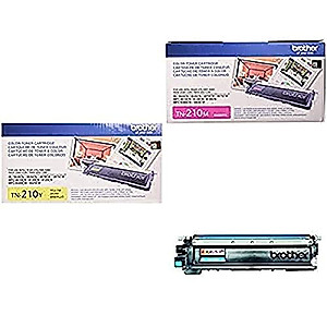 Brother TN210C, TN210M, TN210Y (TN-210C, TN-210M, TN-210Y) Cyan, Magenta and Yellow Color Toner -Cartridge Set