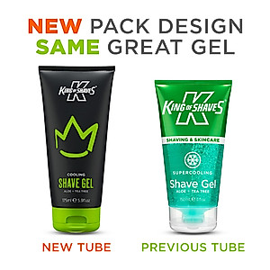 King of Shaves Cooling shave gel Aloe+Tea tree 2x175ml