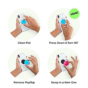 PopSockets PopTop (Top only. Base Sold Separately.): Swappable Top for PopGrip Bases, PopGrip Slide, Otter+Pop & PopWallet+ - Pink Lemonade Slices