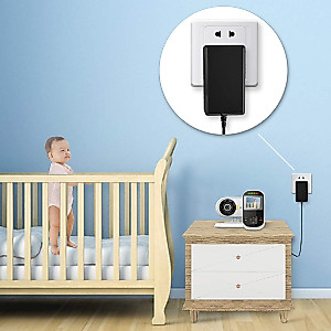 PwrON 6.6ft 6V AC DC Adapter Fits for Motorola MBP18 MBP-18 MBP41 MBP41PU MBP43PU MBP43 MBP26 MBP26PU MBP34 MBP33 MBP33PU MBP36 Video Baby Monitor & Camera Power Supply Cord (Parent & Baby Unit)