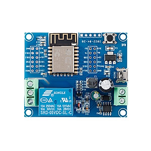 JESSINIE 2Pcs ESP8266 ESP-12F WiFi Single Relay Module ESP DC5-80V Wireless Controller Relay Module Board ESP-12F for IOT Smart Home APP
