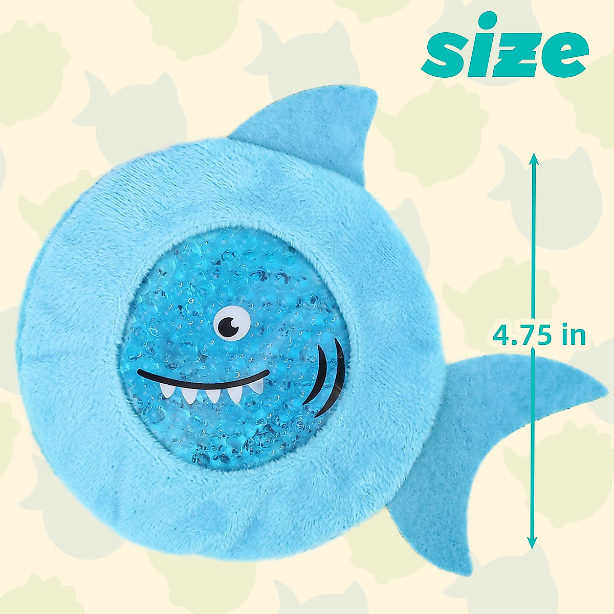 LotFancy Kids Ice Packs for Boo Boos, 3 Pack, Reusable Hot Cold Packs with Cute Plush Sleeves, Small Round Gel Beads Pads for Injuries, Headache, Fever, Wisdom Teeth, Pain Relief, 4.75”