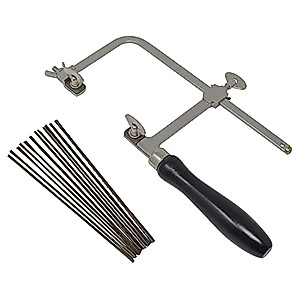 Megacast GERMAN STYLE JEWELERS SAW FRAME with 144 ASSORTED JEWELERS SAW BLADES