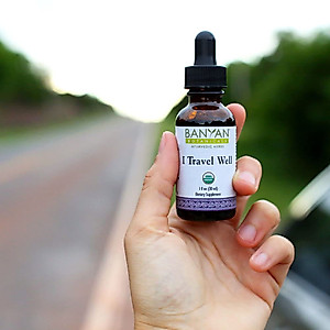 Banyan Botanicals I Travel Well Liquid Extract, USDA Organic, Ayurvedic Herbal Formula Designed To Support The Body's Natural Ability To Adapt To The Stresses Of Travel Including Changes In Time Zone.