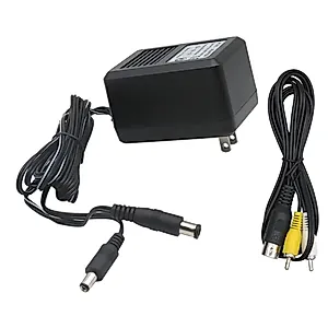 AC Adapter Power Cable Cord With AV Cable by RIUSE for SEGA Genesis 1 Model for 1601