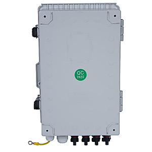 lopopvsys 4 String PV Combiner Box with Lightning Arreste, 15A Rated Current Fuse and 2P 63A Circuit Breakers for On/Off Grid Solar Panel System (4 String PV Combiner Box)