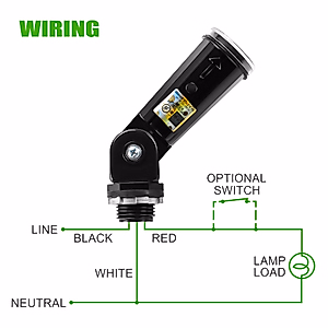 2-Pack, Dusk to Dawn/Day Night Sensor, Photoelectric Switch, Photo Cell Sensor, 110V/120V/220V/240V Input, UL Listed, IP65 Water-Resistant, Photocell for Outdoor Light