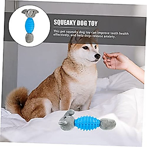 NOLITOY 2pcs Pet Toy Dog Grinding Toys Dog Molar Plaything Animal Dog Chew Toy Dog Dental Toys Dog Sound Toys Teething Toys for Puppies Outside Toys Soft Toy Plush Cartoon Dog Pet Supplies