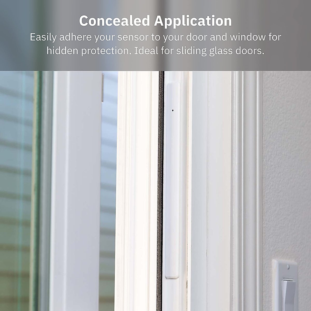 Abode Slim Strip Sensor | Be Alerted to Doors/Windows Opening & Closing | Works with Apple HomeKit & Alexa | Requires Abode Hub
