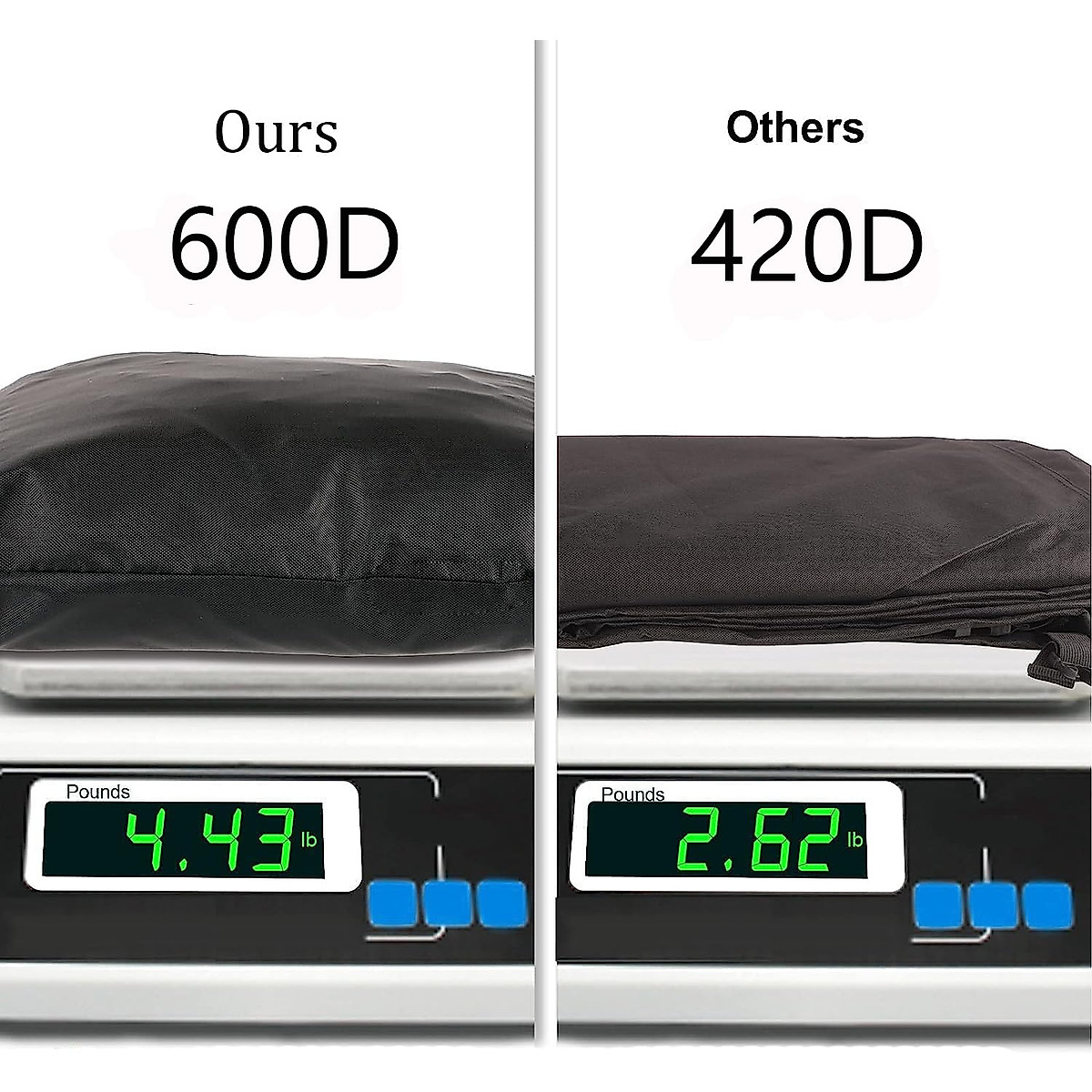 YHINGG Patio Chaise Lounge Cover Double Wide 82 Inch Lounge Chair Covers Waterproof Patio Furniture Covers (80" L x 57" W x 32" H)