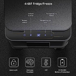 Adoolla 42QT Car Refrigerator, Black