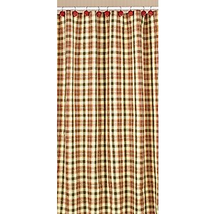Park Designs Lemon Pepper Shower Curtain, 72 by 72"
