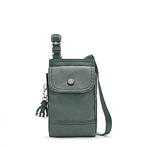 Kipling womens Women's Shani Minibag, Lightweight Crossbody Bag, Nylon Crossbody Minibag, Faded Green, 4.75 L x 8.25 H 2.25 D US