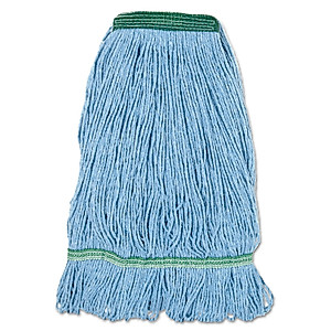 Boardwalk BWK502BLNB Super Loop Wet Cotton/Synthetic Mop Head - Medium, Blue