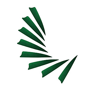 M.SJUMPPER ARCHERY 2.50 Inch Arrows Feathers Fletching with Shield Cut for Hunting Targeting (Pack of 36)