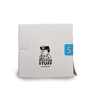 Doctor Stuff - File Folder Labels, Alphabet Letter S, Barkley/Sycom FABKM - BXAM Series Compatible Alpha Stickers, Blue, 1" x 1-1/2", 500/Roll