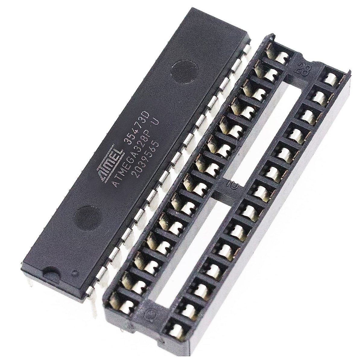 risingsaplings 2pcs ATMEGA328P-PU with UNO R3 bootloader and IC Socket