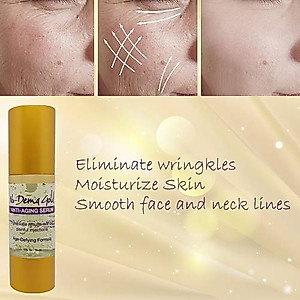 Nu-Derma Gold - Anti Aging Serum - Made in USA - Natural Formula with Hyaluronic Acid & Vitamin C - Moisturize, Cleanse, and Protect Your Skin