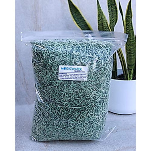 MagicWater Supply Soft & Thin Cut Crinkle Paper Shred Filler (2 LB) for Gift Wrapping & Basket Filling - Sage