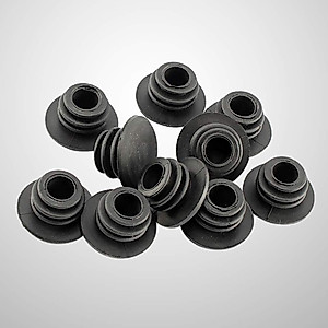 BESPORTBLE 10pcs Bike Handlebar End Caps Bar End Plugs Rubber Bike Handlebar Plugs for Bicycle Mountain Bike Road Bike MTB BMX (Black)