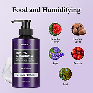 KUNDAL Honey&Macadamia Hydro-Intensive Protein Premium Nature Hair Treatment(Pink Grapefruit) 500ml