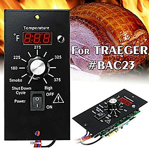 S28esong Digital Thermostat Controller Board,Kitchen Digital Thermostat Pellet Grill Control Board for All Traeger