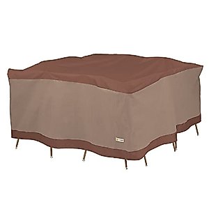 Duck Covers Ultimate Waterproof Square Patio Table & Chair Set Cover, 90 Inch