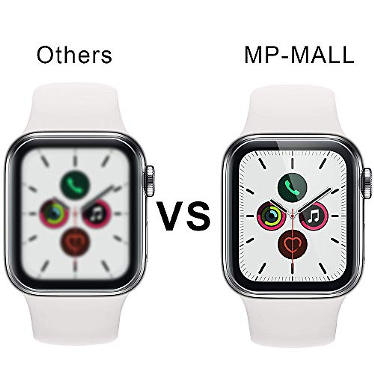 MP-MALL 6 Pack Screen Protector Designed for Apple Watch 40mm Series 6 5 4 and Apple Watch SE 40mm Flexible TPU Film Bubble-Free for iWatch 4 5 6 SE 40mm