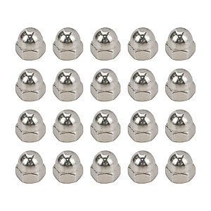 Dahszhi 20 Pcs 10#-32 Acorn Hex Cap Nuts,Acorn Nuts 304 Stainless Steel Hex Nut