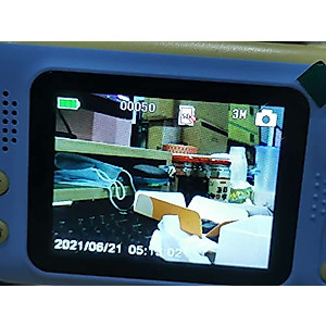 Christmas Children's Digital Camera 3-10 Years Old Christmas Birthday Gift 2.4 Inch 1080P Toddler Camera Portable Handheld Reversible Children's Digital 32GB Memory Camer, Gift for