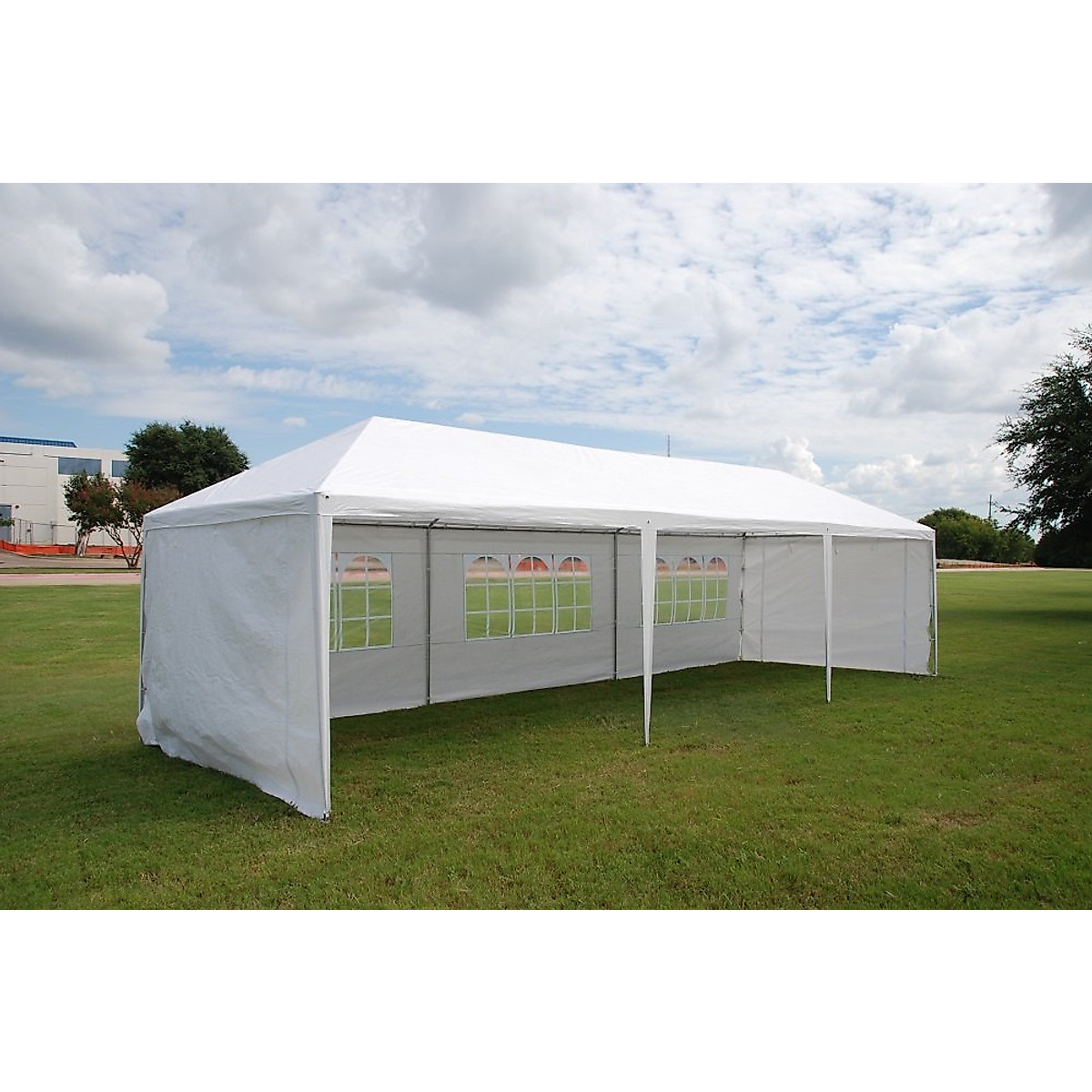 DELTA Canopies 10'x30'/12'x30'/15'x30' PE Wedding Party Tent Gazebo (10'x30' PE Tent)