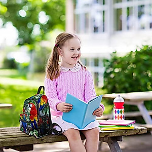 ZGONOHYE Girls Cute Mini Backpack Scarlet Macaw Bird Parrot Small Backpack School Bag Lightweight Preschool Backpacks Fashion Backpack Purse for Women Travel Bag Daypack for Girls Boys