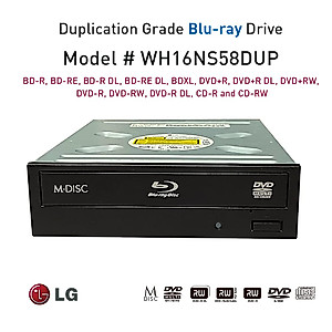 Digital LG HLDS Internal SATA 16X Blu-ray BDXL M-DISC DVD CD Burner Writer Drive WH16NS58DUP - Bulk