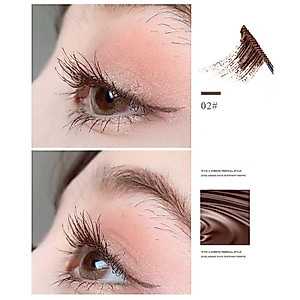 Special Effects Makeup 4D Silk Fiber Lash Mascara Natural Proof Mascara Lengthening And Thick Long Lasting No Clumping Formula Difference without Domination (Brown-1, One Size)