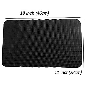 AebDerp 2pcs Premium Thick Kneeling Pad，Knee Pads for Gardening 18x11 Inch Gardening Tools Outdoor Cushions,Gardening Gifts for Women&Baby Bath Essentials (EVA-Soft, Black)
