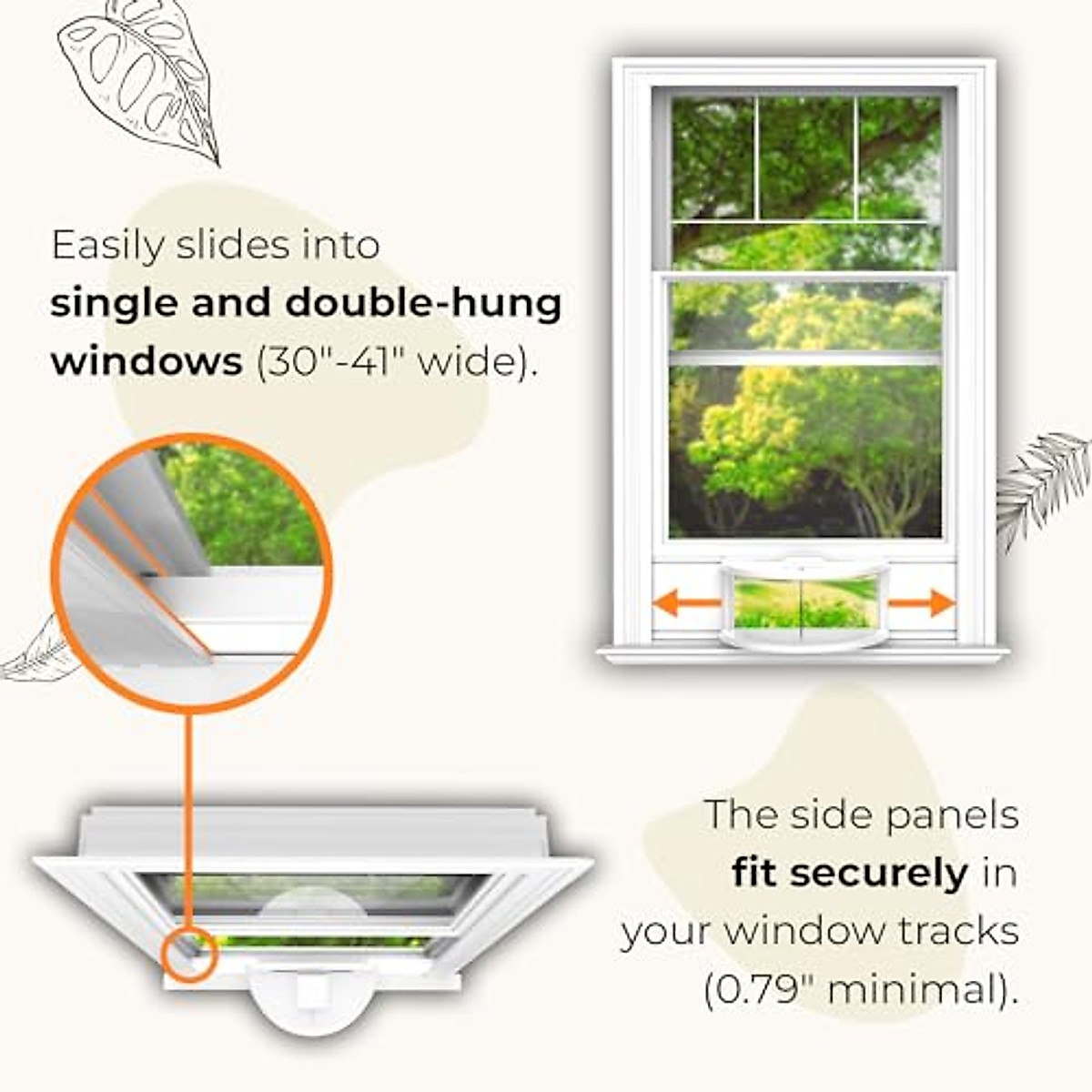 Skybox Window Bird Feeder Inside House - 180 Clear View of Birds Feeding - Bird Box Fits Windows 30-41 inches - Including Rain Cover Slide