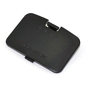 Replacement Jumper Pak Memory Expansion Door Cover Lid Part for Nintendo 64 N64 (Black)