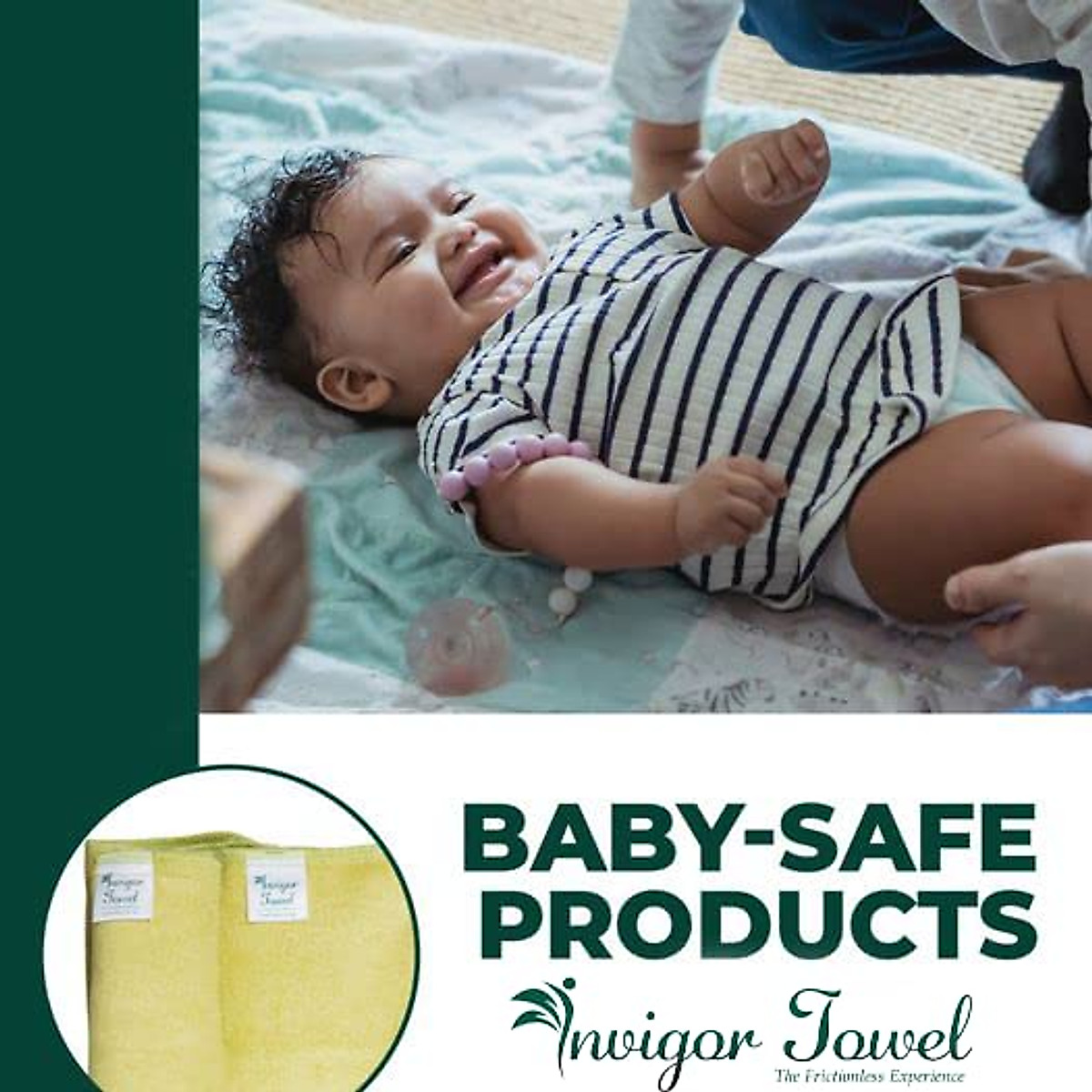 Invigor Sports Recovery and Post Surgery Orange Wash Cloths for Face and Body, Set of 3 Wash Cloth Double Sided Towels Made in USA