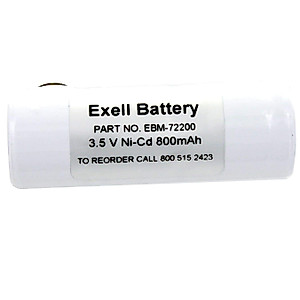 Exell Battery EBM-72200 Battery Compatible with MEDIC LUX,VISTA 200 HANDLE,Powertron N1027,N1049, Alpha Source AS10097,N36751, Cardinal CJB-191,Chloride MEDIC LUX, MED-72200, Diversified N N36751