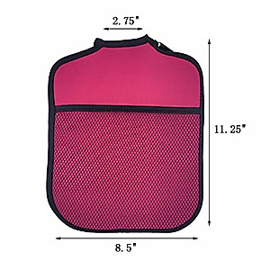 YTYKINOY Neoprene Pickleball Paddle Cover Pickleball Racket Sleeve (Hot Pink)