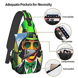 SSIMOO Happy St Patrick'S Day Functional Outdoor Travel Hiking Backpack-Perfect For Cycling, Leisure And Outdoor Adventures