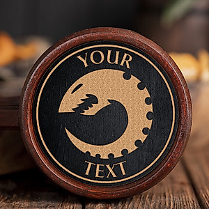 Tyranids Beer Stein, Personalized 40K Wooden Beer Mug, Custom Beer Stein