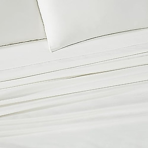 UGG 11787 Alahna Full Bed Sheets and Pillowcases 4-Piece Set Sleep in Luxury Machine Washable Deep Pockets Wrinkle-Resistant Silky Cooling Technology for All-Season Comfort, Full, Snow