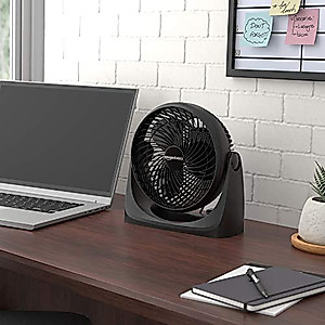 Amazon Basics 3 Speed Small Room Air Circulator Fan, 7-Inch Blade, Black
