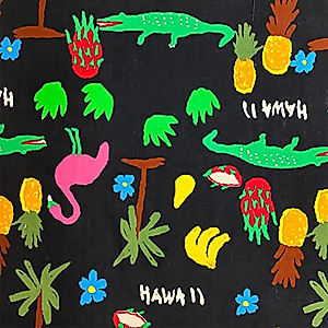 7pcs 19.68” x 19.68” (50cm x 50cm), 100% Cotton Fabric Bundle Squares for Quilting Sewing DIY Craft Patchwork, No Repeat Dark Flower Pattern.