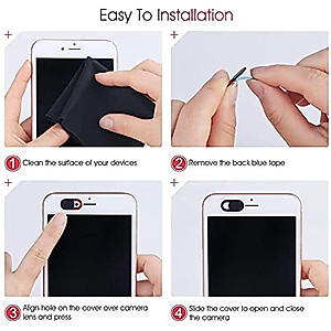 Caczmarek Laptop Lens Cover Ultra-Thin Computer Camera Lens Blocking Protection Sticker Protection Security Digital Slider