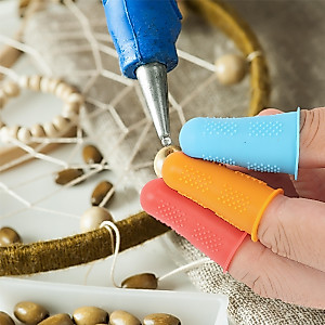 Mr. Pen- Hot Glue Gun Finger Protectors, 24 pcs, Silicone Finger Protectors, Finger Protectors, Finger Protectors for Hot Glue, Silicone Thimble, Hot Glue Finger Protectors, Finger Guard