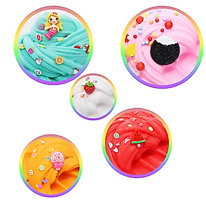 9 Pack Butter Slime Kit for Girls,Party Favors Stretchy and Non-Sticky, Stress Relief Toy for Kids,Soft DIY Slime for Boys