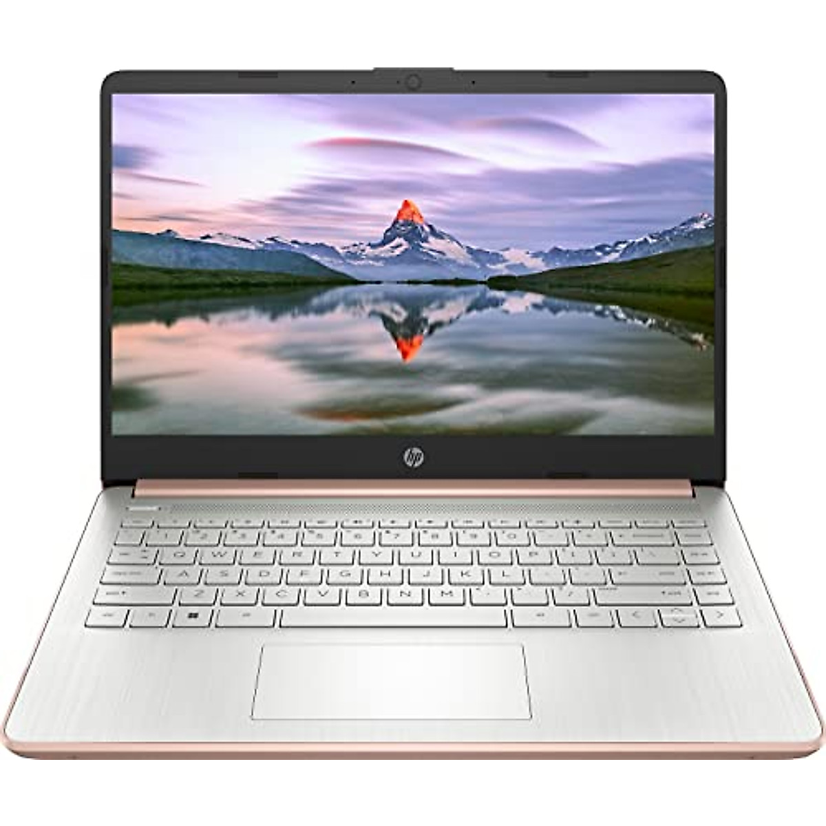 HP Stream 14in HD Display, Intel Celeron N4120 Dual-Core Processor 16GB DDR4 RAM 128GB Storage (64GB eMMC+64GB Card) HDMI WiFi Webcam Bluetooth 1-Year Microsoft 365 Win11 Rose Gold, W/GaLiMu