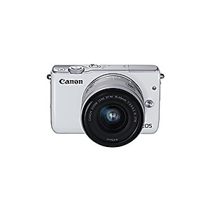 Canon EOS M10 Mirrorless Camera Kit with EF-M 15-45mm Image Stabilization STM Lens Kit (White)